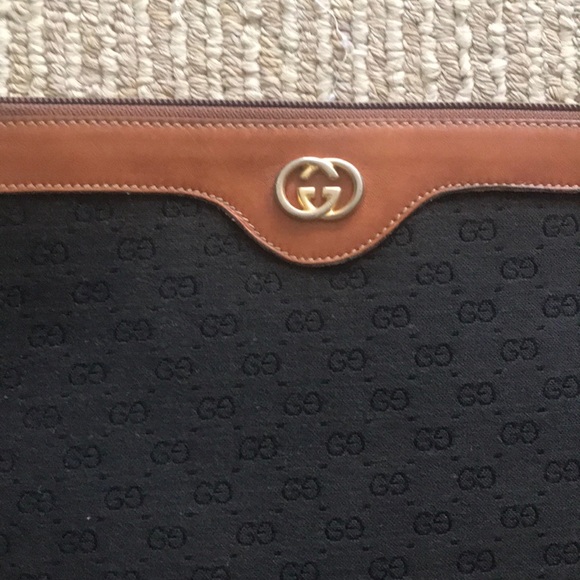 Gucci | Accessories | Authentic Gucci Vintage Portfolio Laptop Case ...
